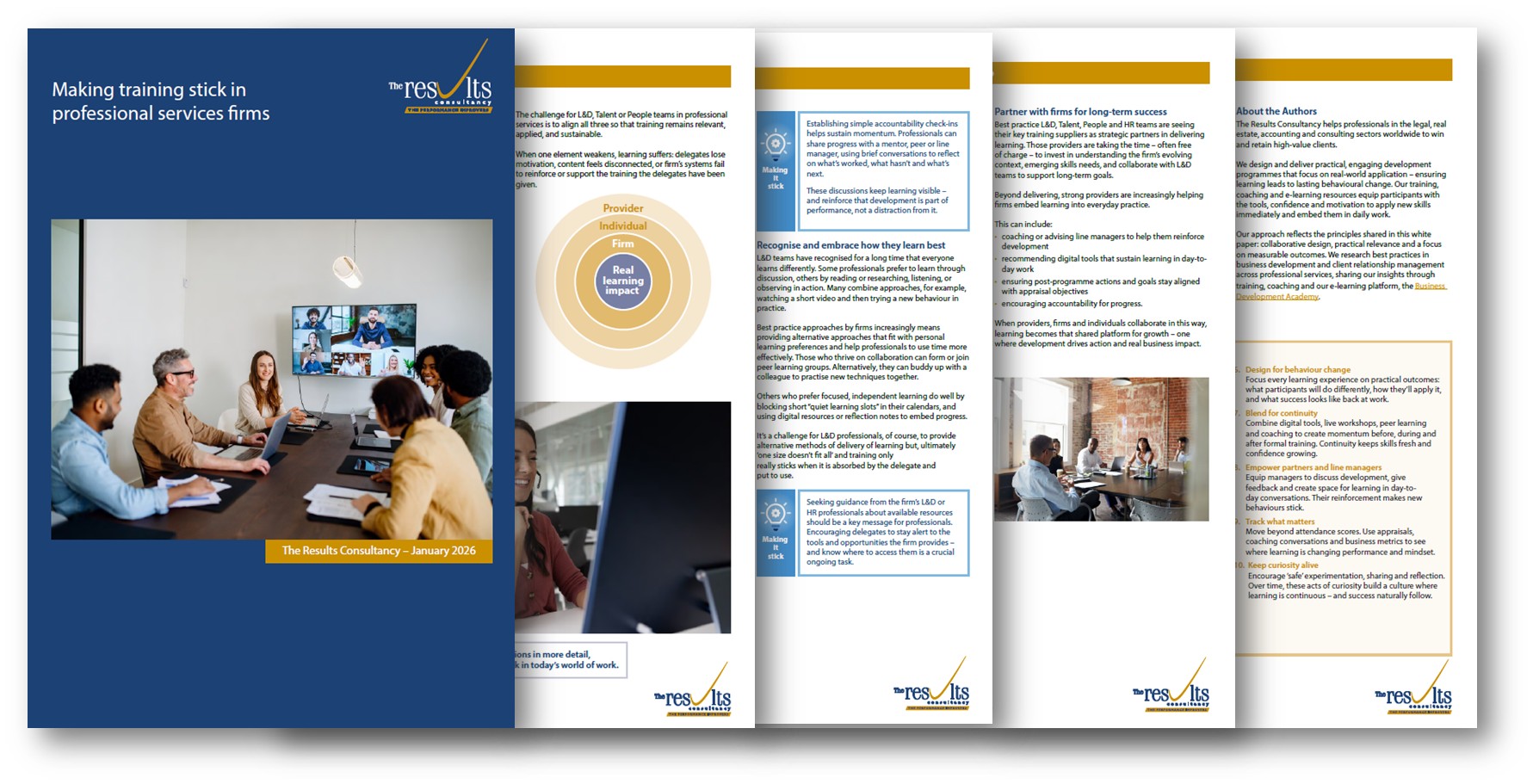 Making training stick in professional services firms - The Results ...